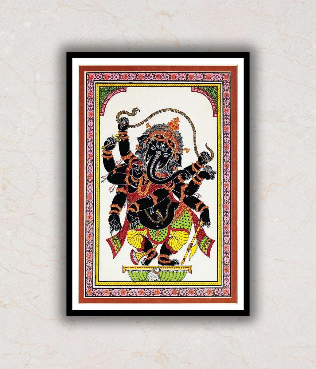 The Saviour Ganesh/Ganpati Artwork Pattachitra Art Painting For Home W ...